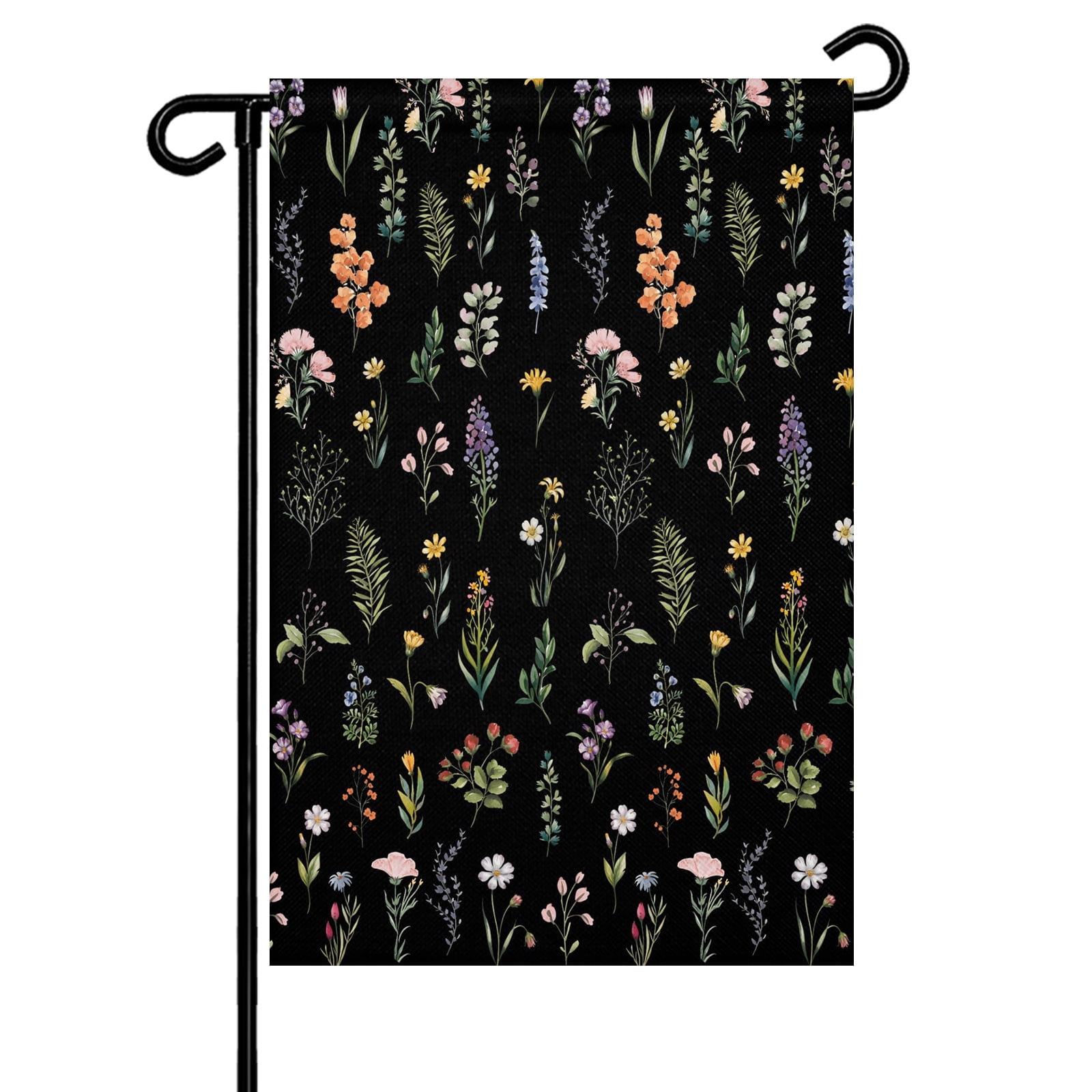 Garden Flags Colorful Spring Wildflowers Garden Flag Double Sided ...