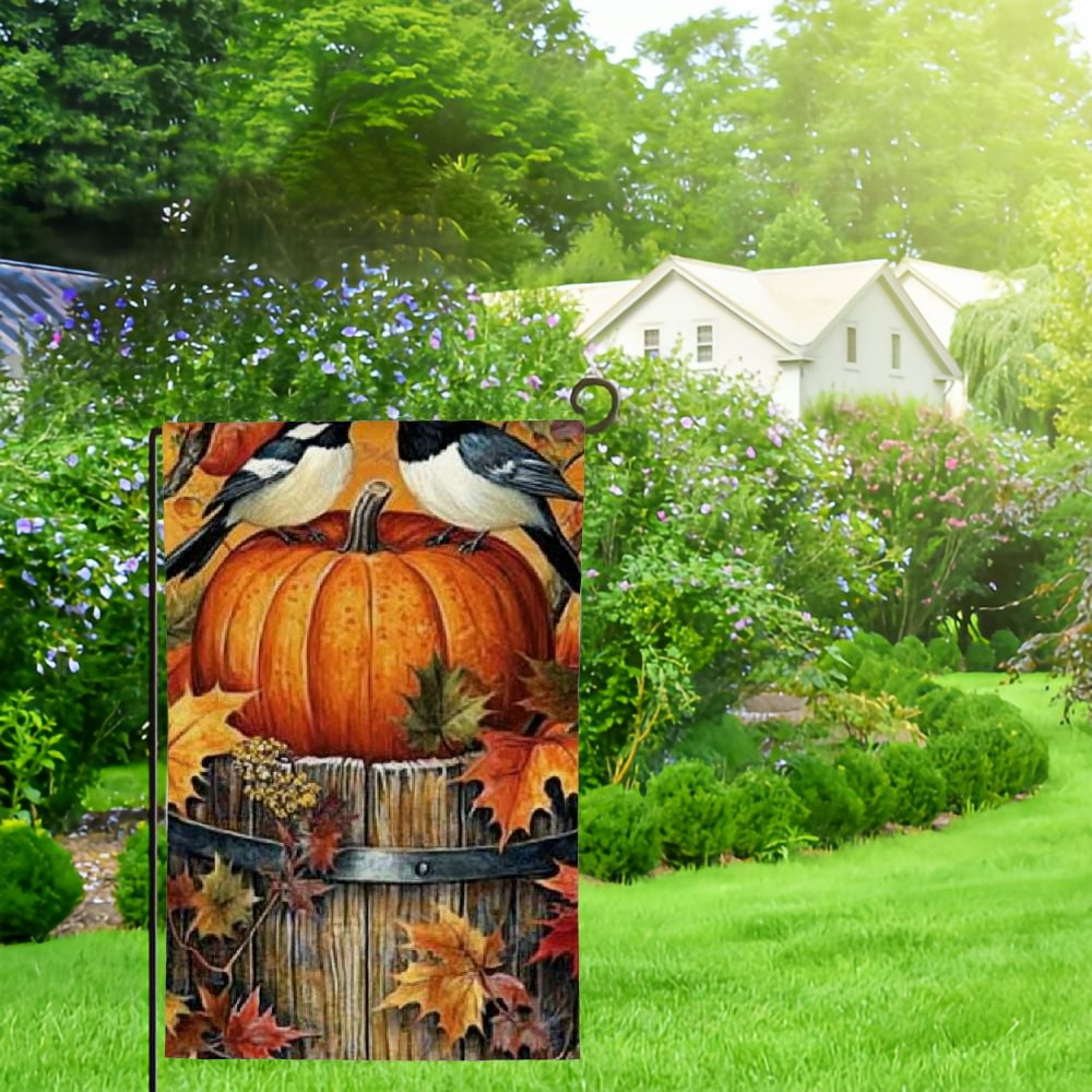 Garden Flags Double Sided for Outside,Halloween Pumpkin Yard Flags ...