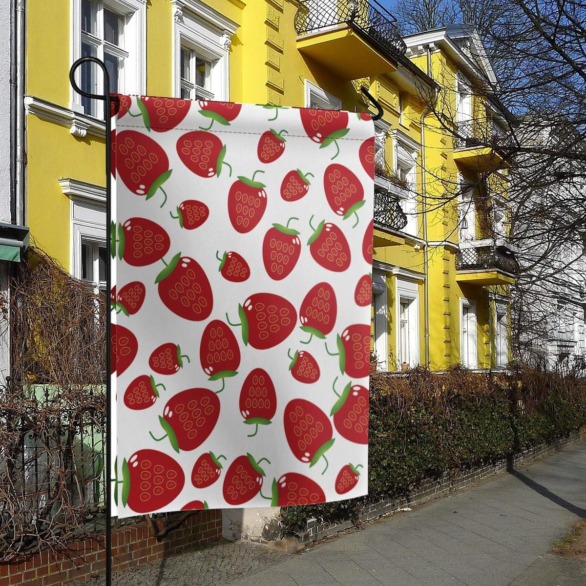 Garden Flags, Fruit Strawberry Pattern Garden Flag, Yard Decorations ...