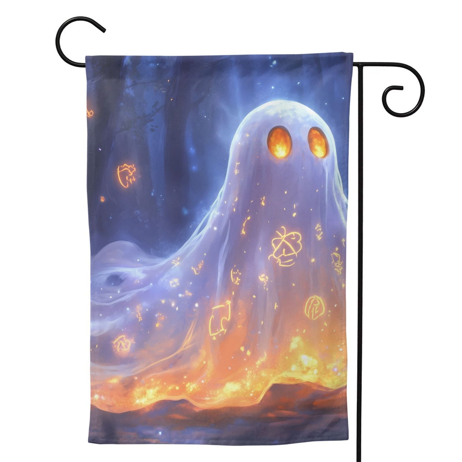 Garden Flags- Halloween Glowing Ghost Double Sided 28 x 40 Inch Yard ...