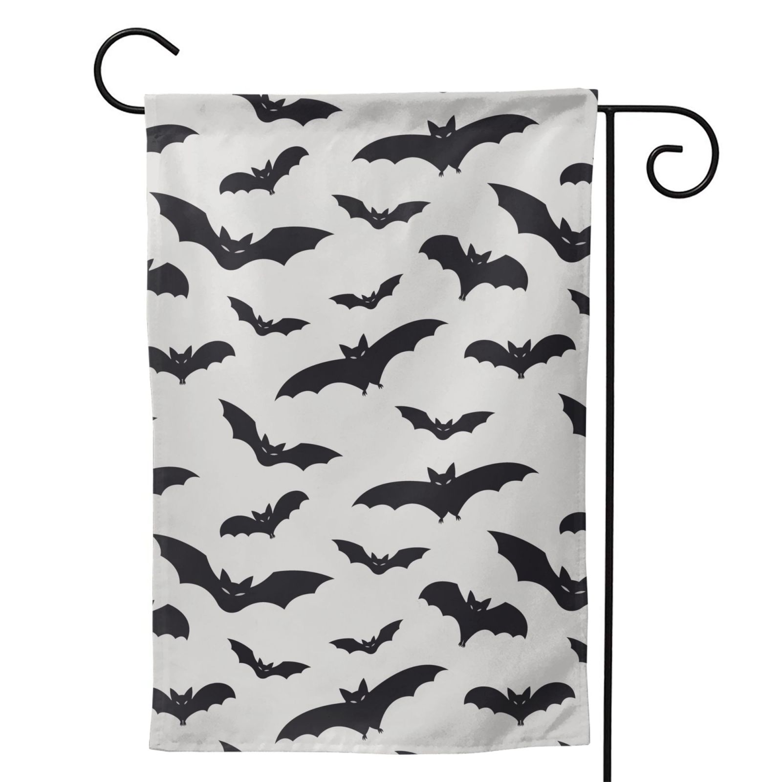 Garden Flags- Halloween bats grey cool print Double Sided 28 x 40 Inch ...
