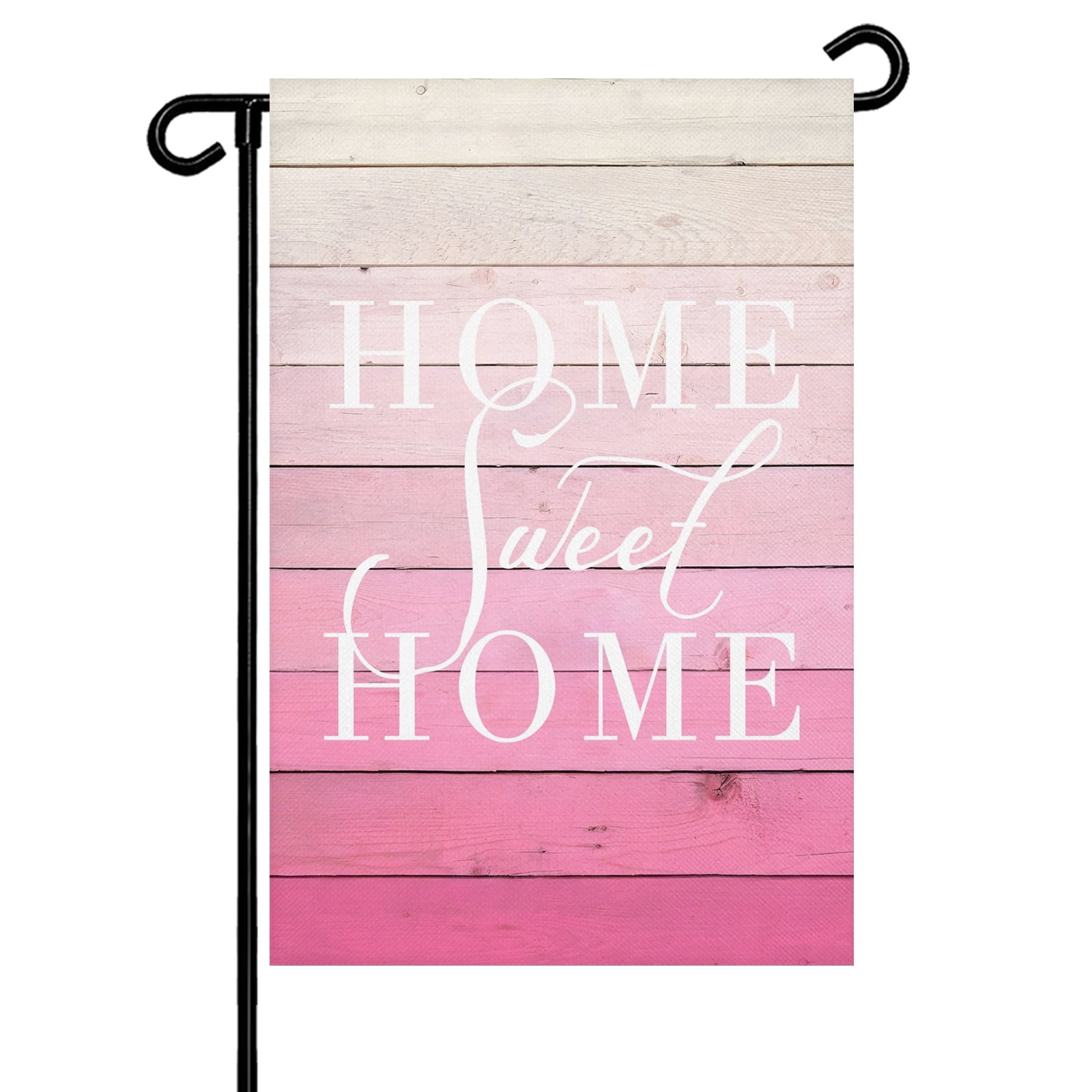 Garden Flags Home Sweet Home Garden Flag Double Sided Welcome Flag Pink ...