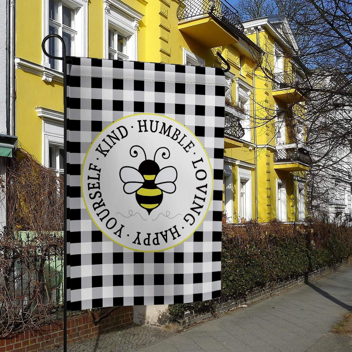 Garden Flags, Humble Loving Happy Yourself Bee Garden Flag, Yard ...