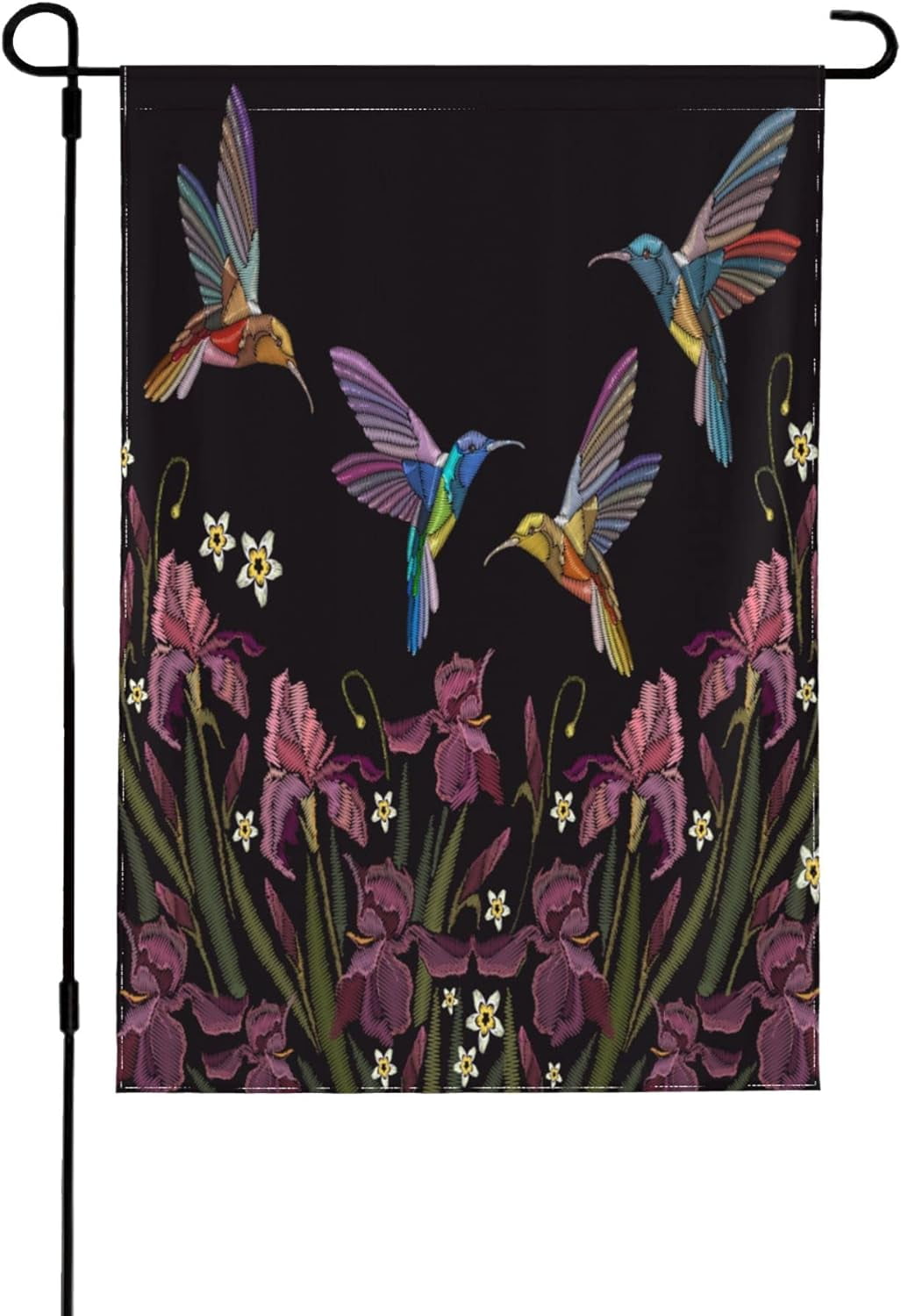 Garden Flags, Hummingbird And Flowers28 X 40 inch Double Sided ...