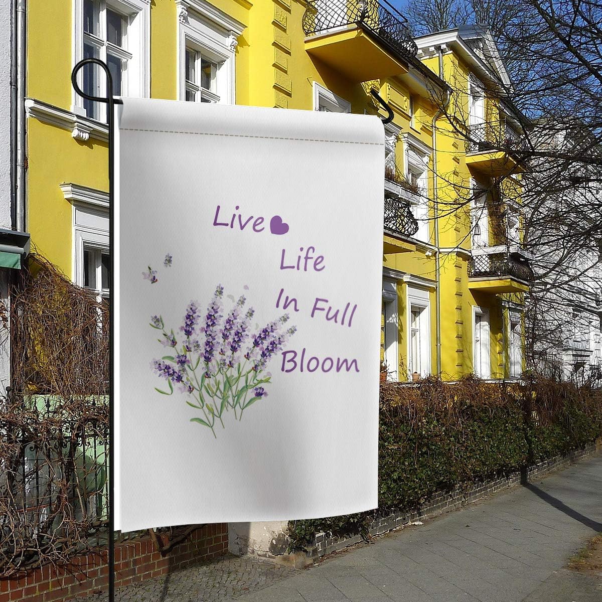 Garden Flags, Lavender Live Life In Full Bloom Garden Flag, Yard ...