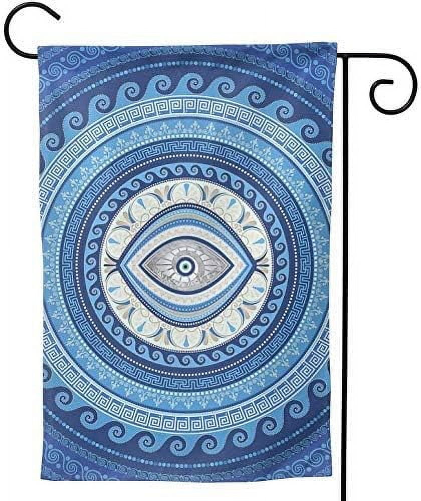 Garden Flags Mandala Lucky Evil Greek Turkish Devil Eyes Art Welcome ...
