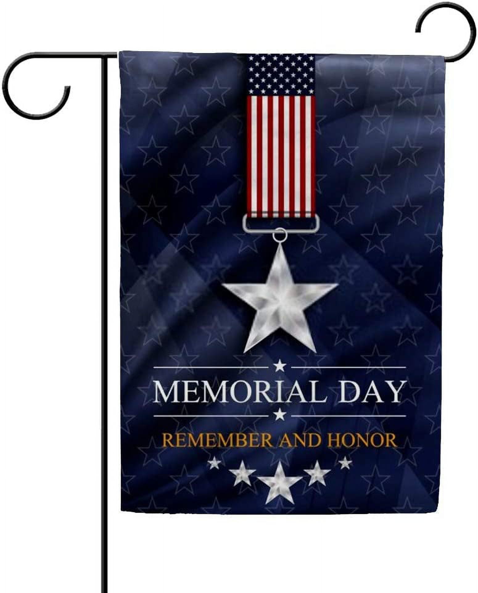 Garden Flags ﻿Memorial Day Celebration Patriotism Decorative Yard Flags ...
