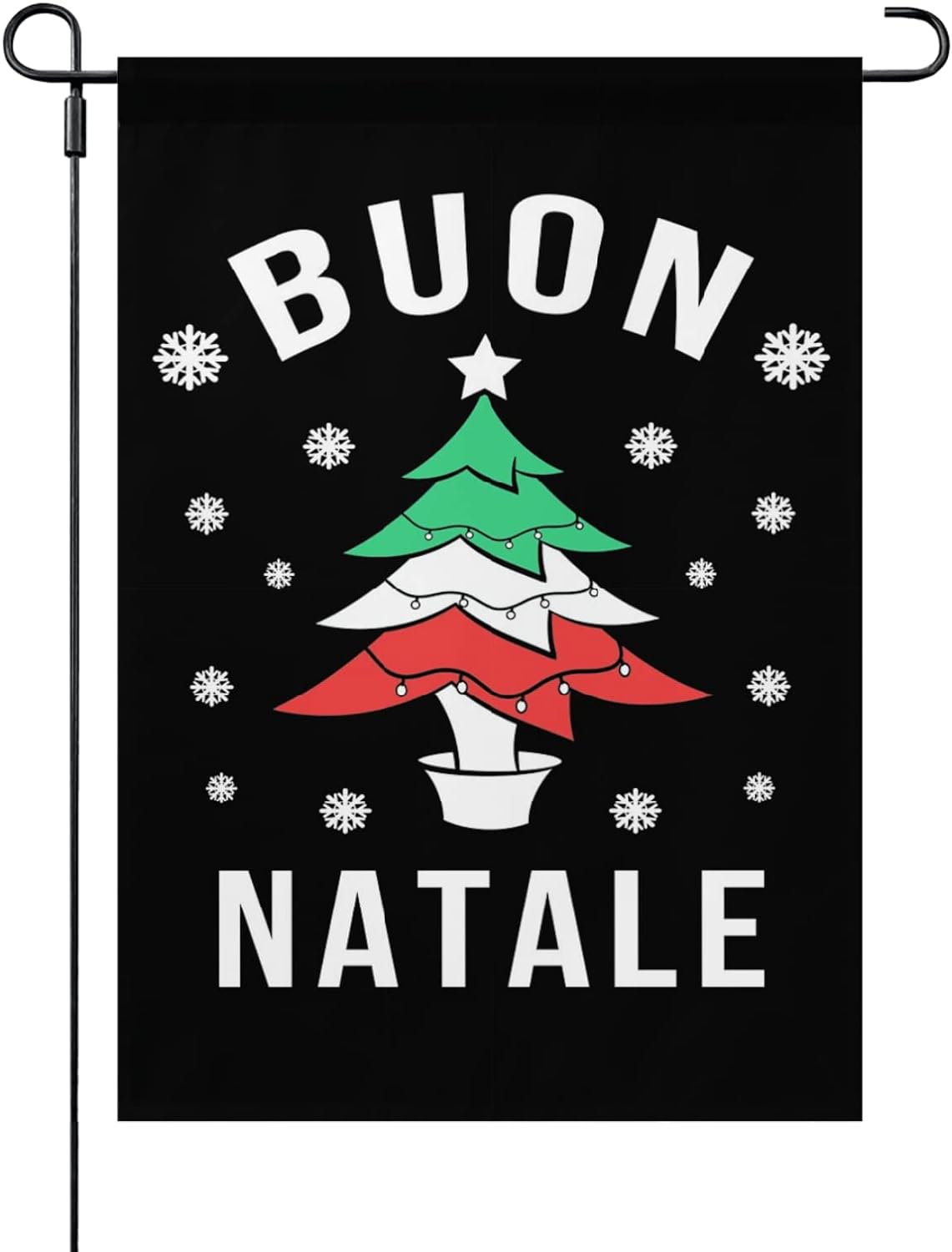 Garden Flags for Outside Buon Natale Garden Flag One SizeInspirational ...