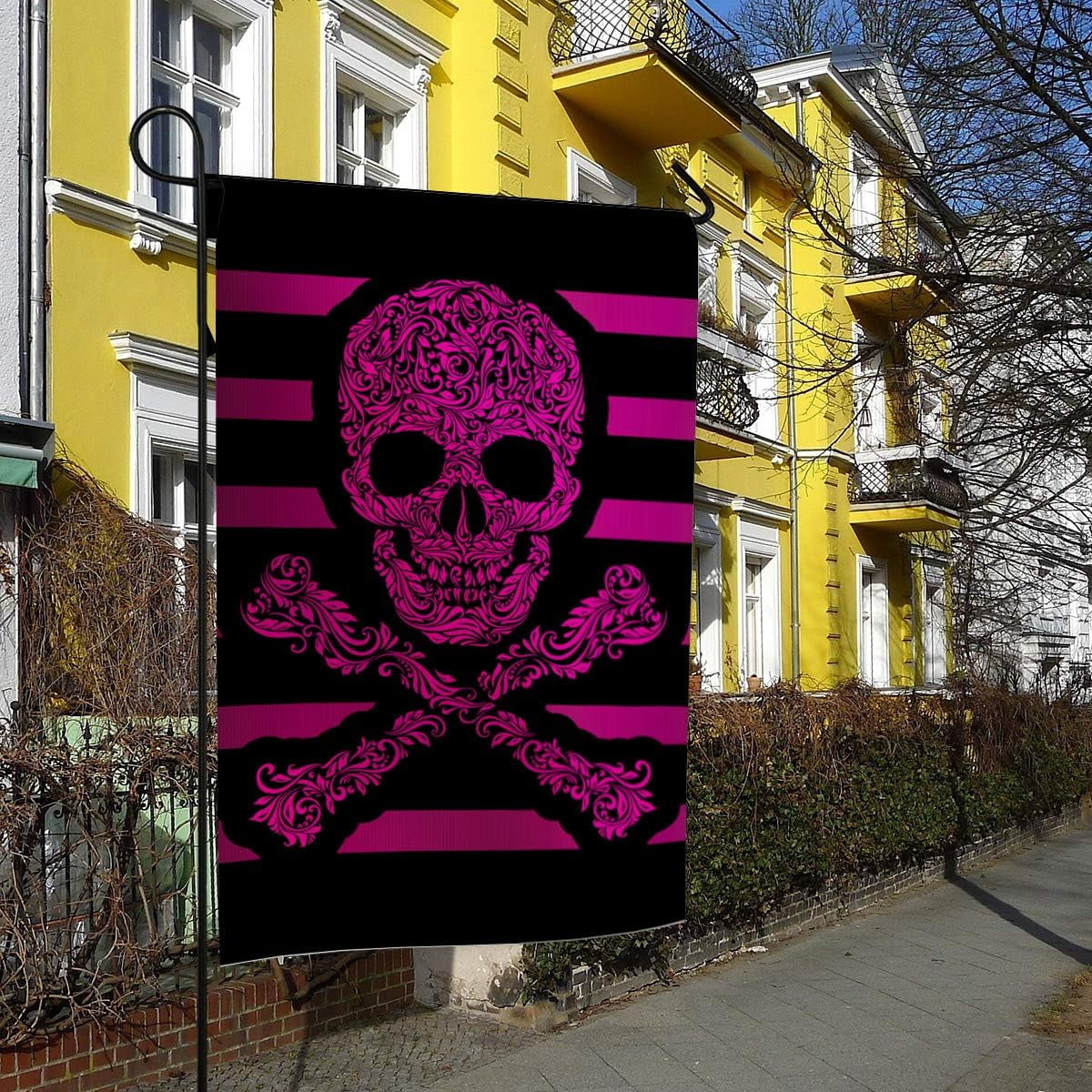 Garden Flags, Pink Pirate Flag Garden Flag, Yard Decorations Outdoor ...