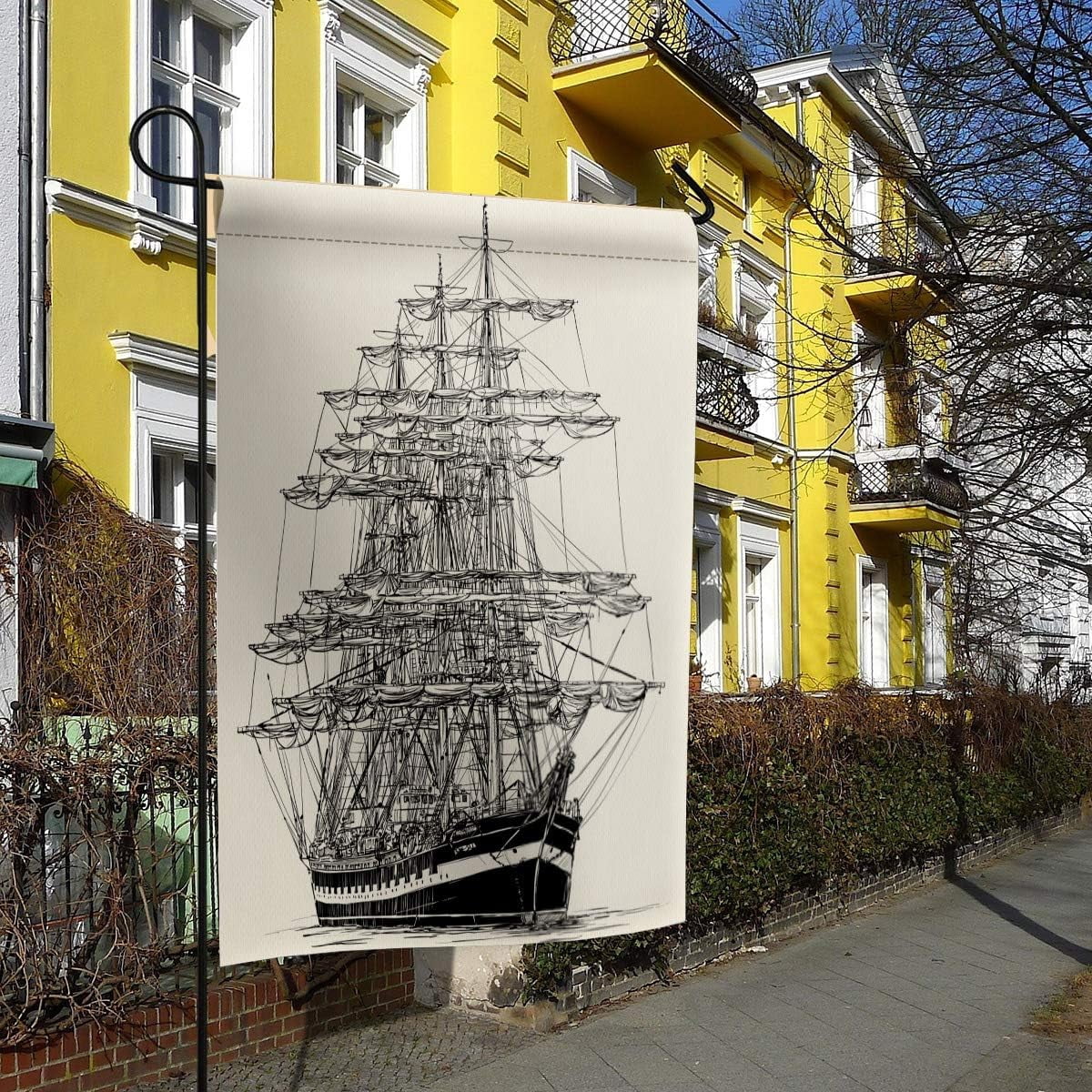 Garden Flags, Retro Boat Navigation Garden Flag, Yard Decorations ...