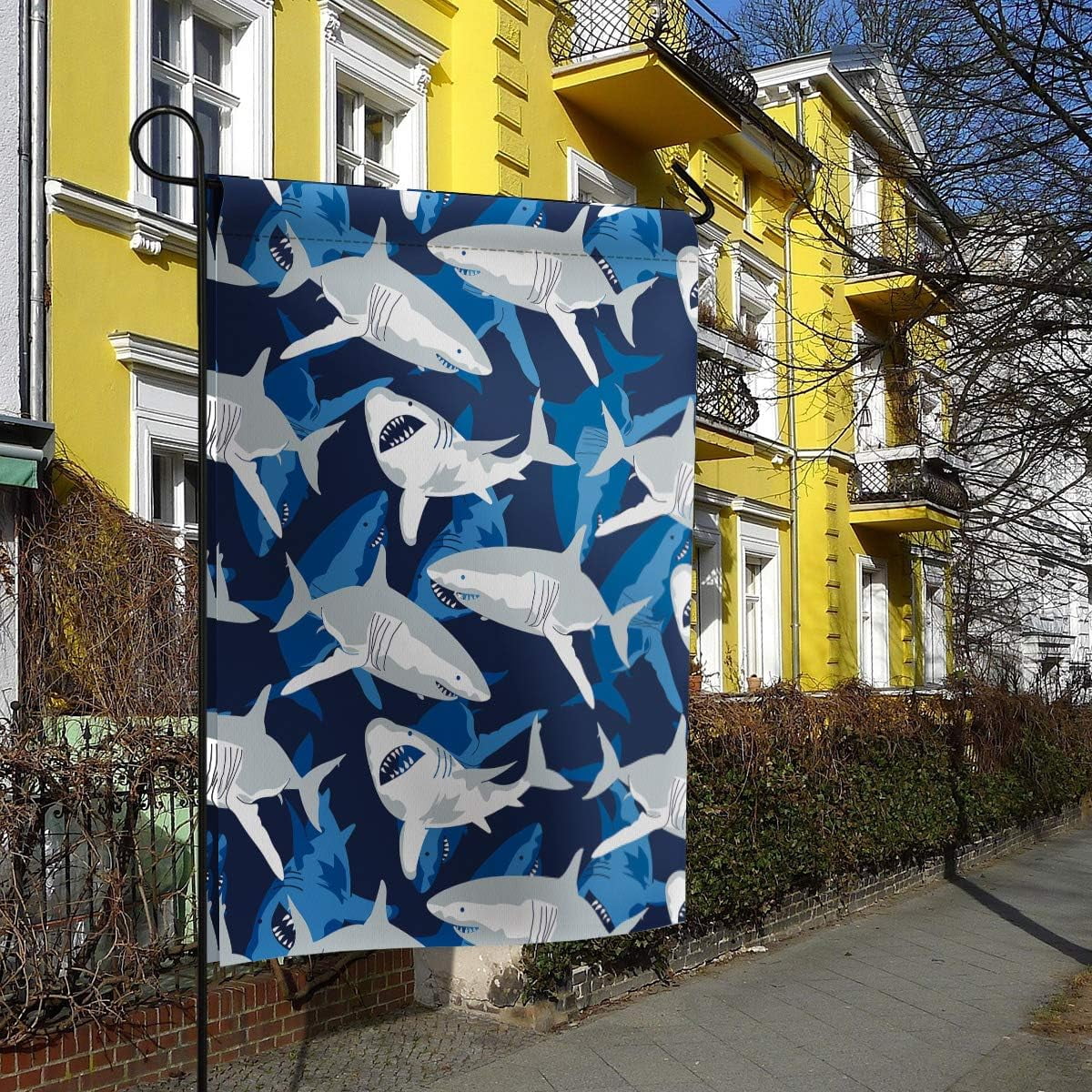 Garden Flags, Shark Pattern Garden Flag, Yard Decorations Outdoor ...