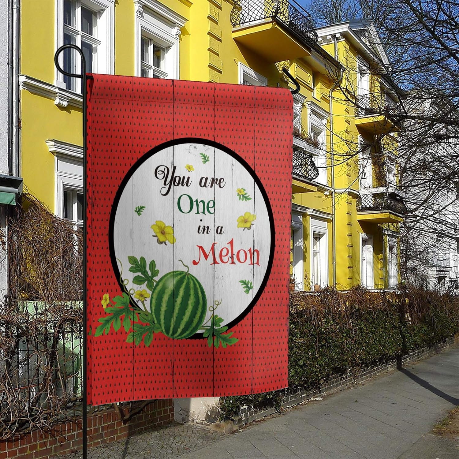 Garden Flags, Summer Watermelon You Are One In A Melon Garden Flag ...