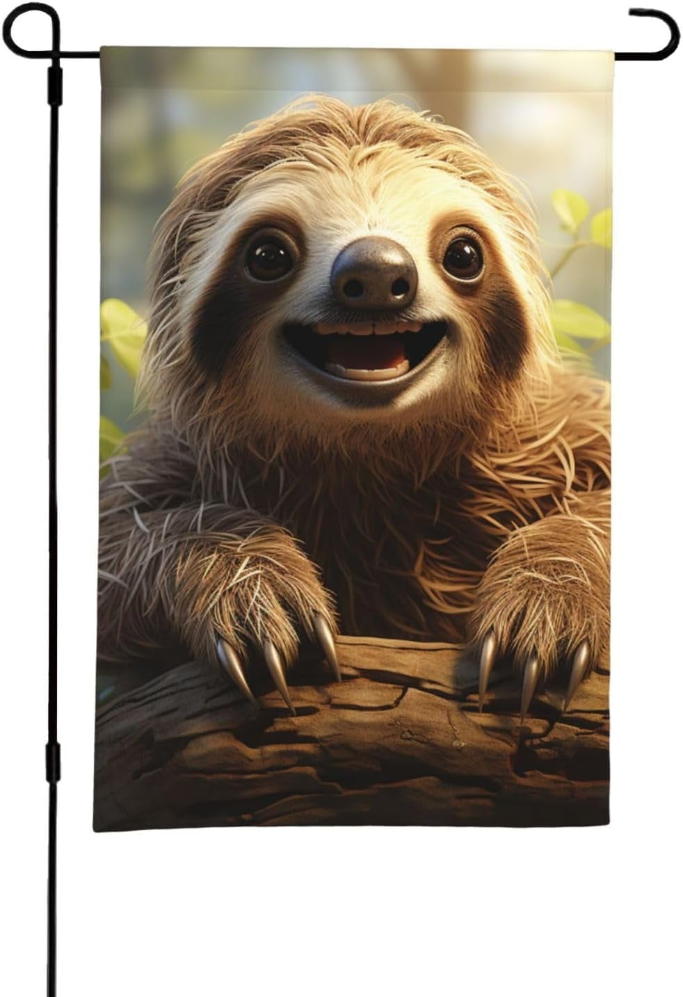 Garden Flags Vertical Double Sided Garden Flag Cartoon sloth Small ...