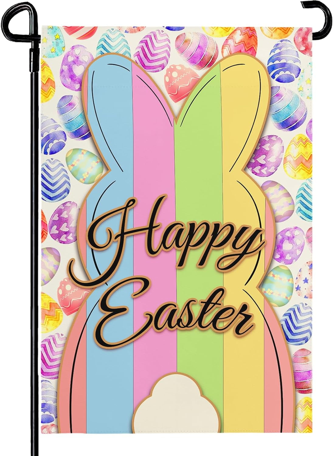 Garden Flags Welcome Printing Yard Flag Waterproof Blue Floral Garden ...