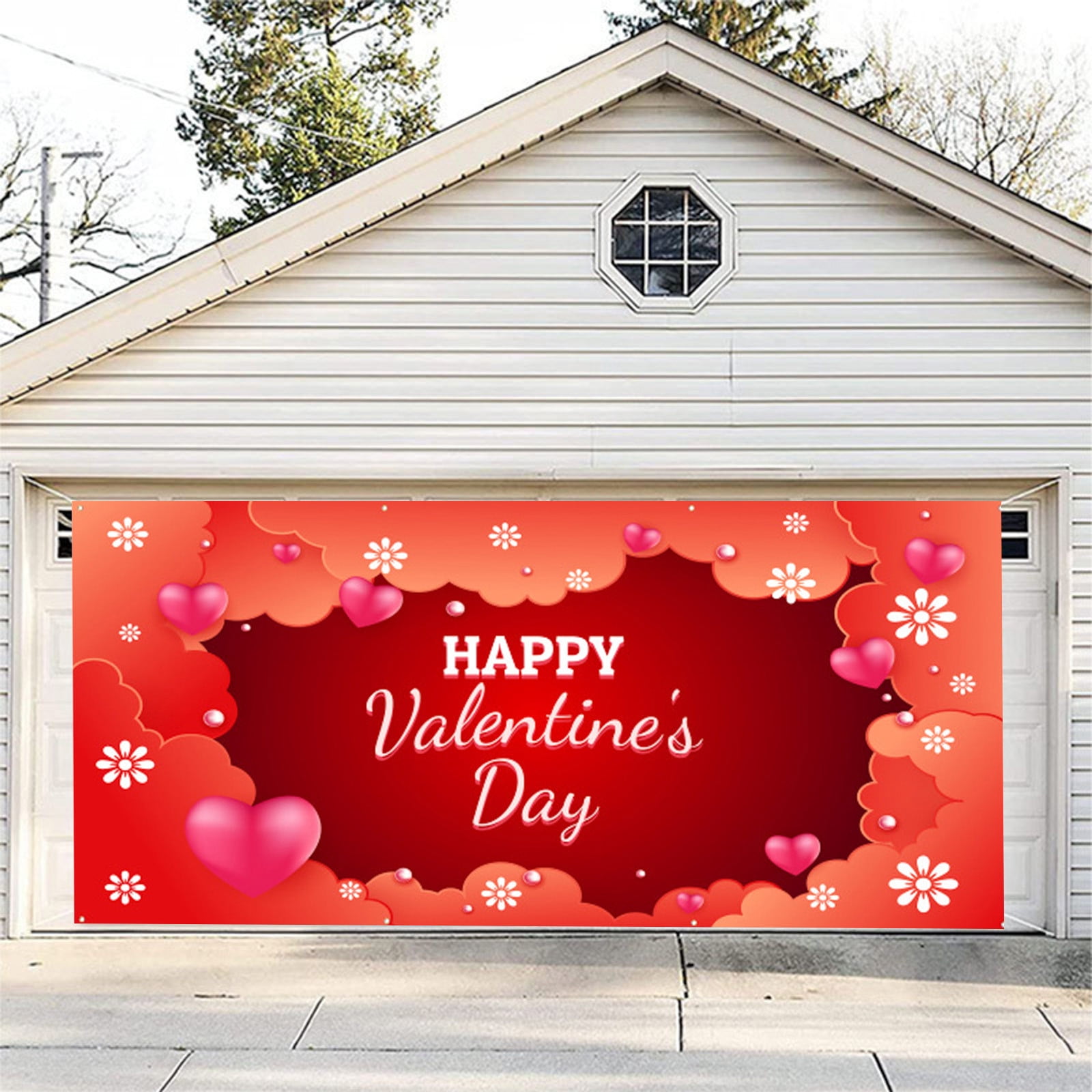 Garden Flags,Yard Flags for Outside, Valentine's Day Garage Door ...