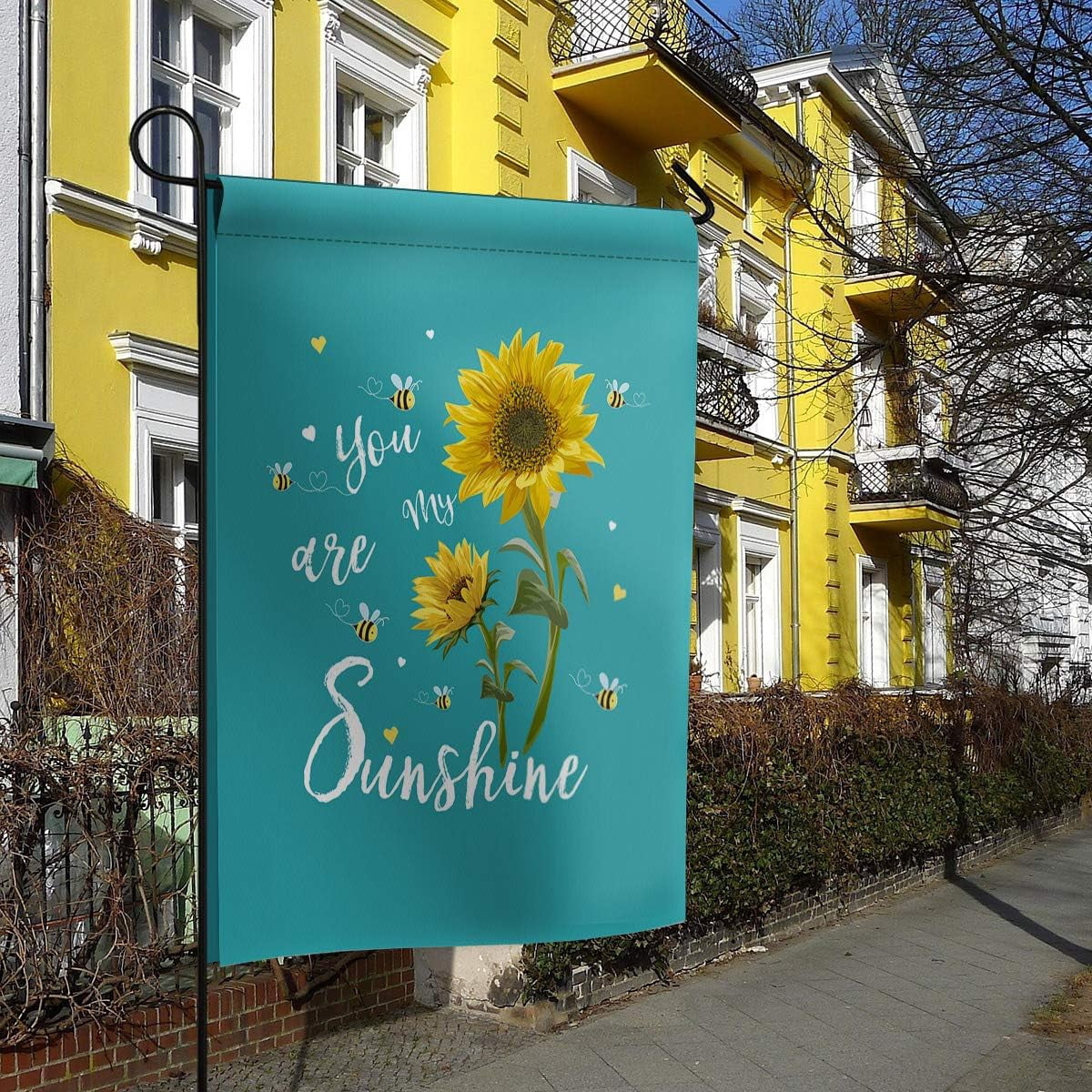 Garden Flags, You Are My Sunshine With Sunflowers Butterflies Garden ...
