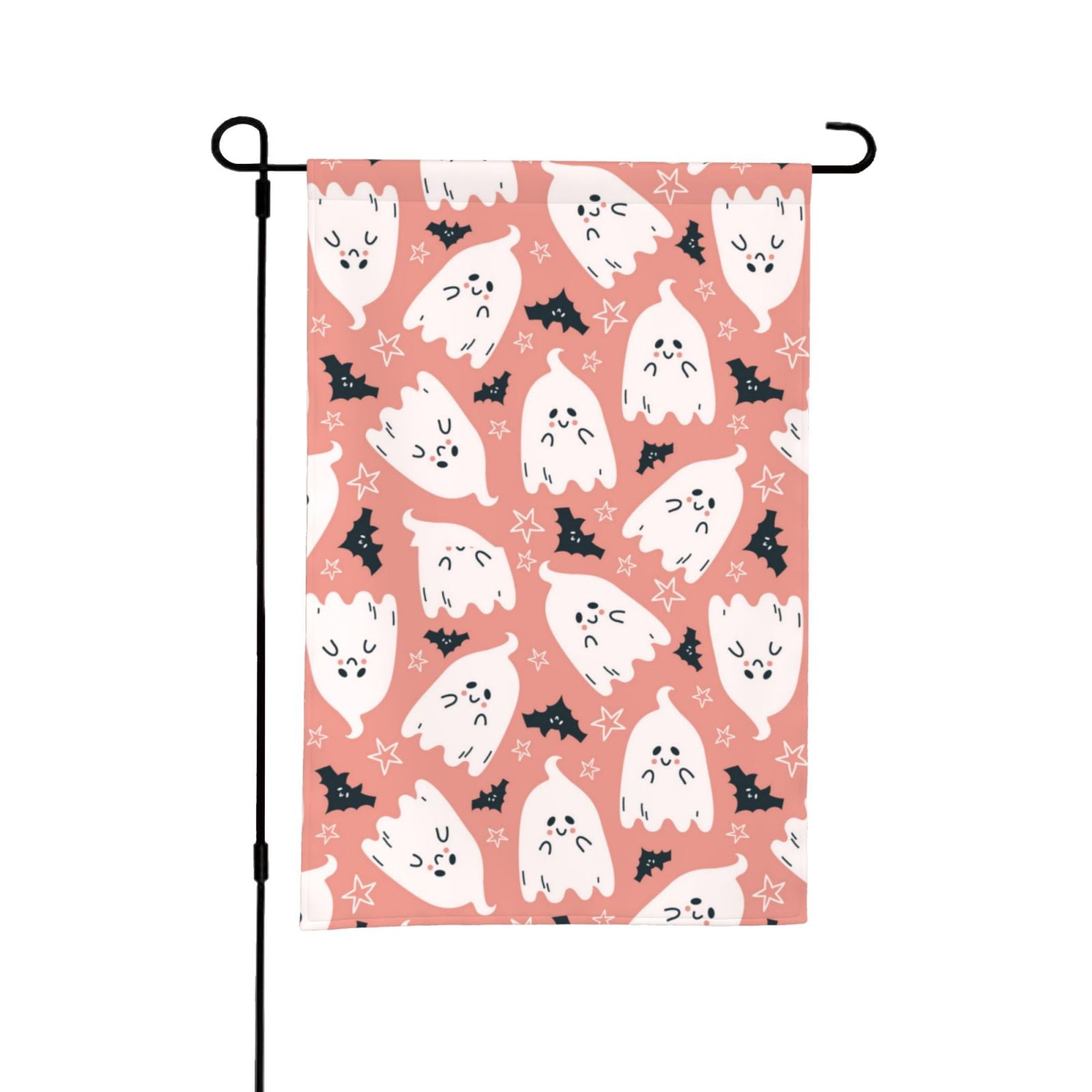 Garden Flags - halloween cute ghost Double Sided 12 x 18 Inch Yard ...