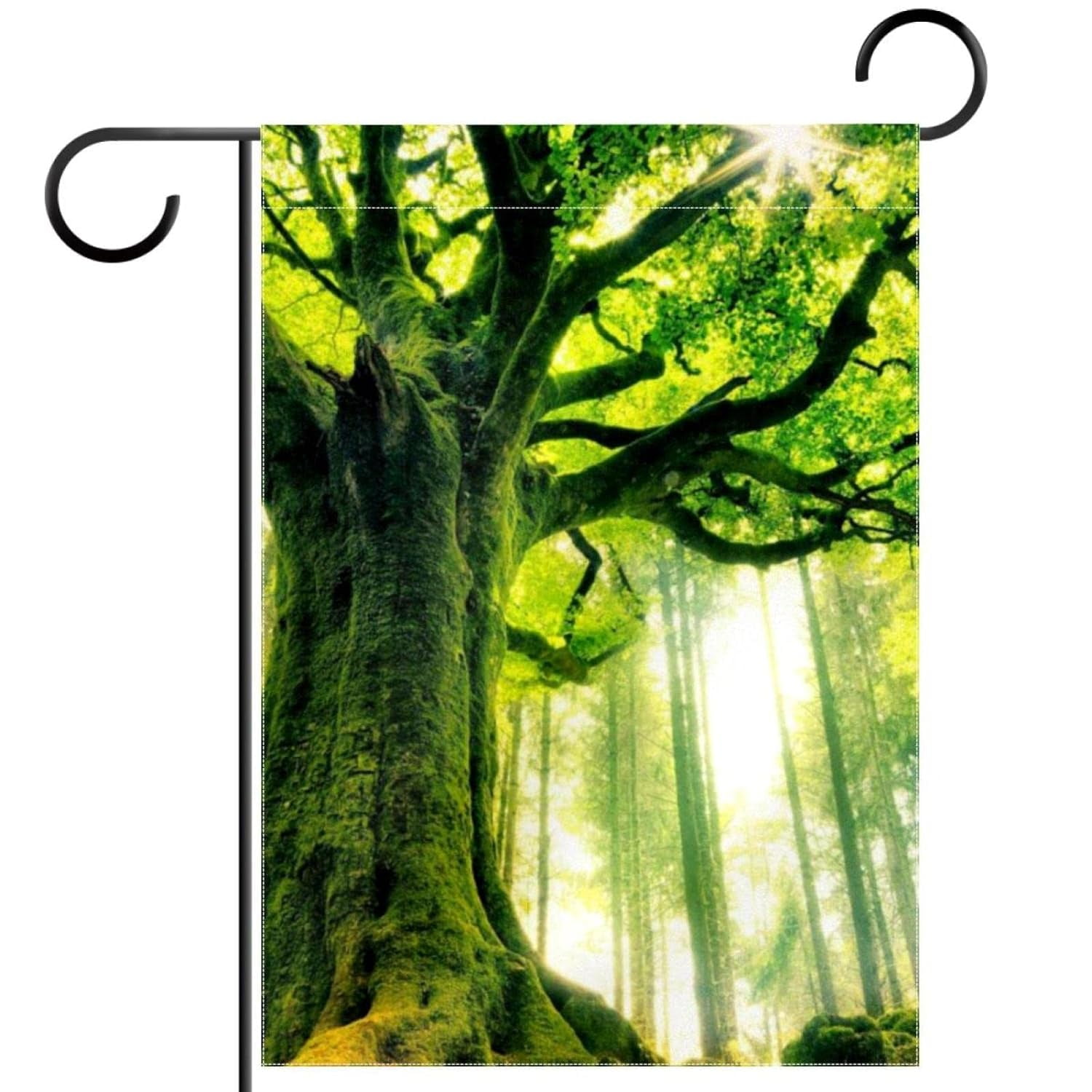 Garden FlagsDouble Sided,Outside Yard Flags,Green Forest Thick Tree ...