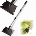 Garden Flat Shovel, 50" Weed Removal Tool with Detachable Pole ...