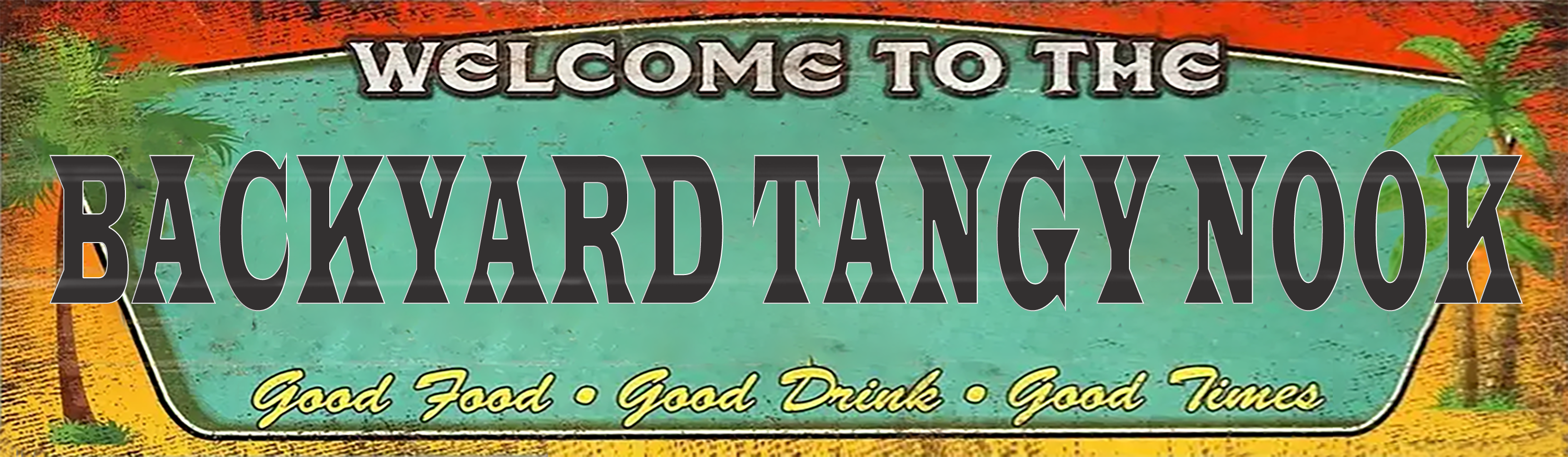 Garden Flavor Party Tin Sign - 16x4 Inch Outdoor Decor for Garden ...