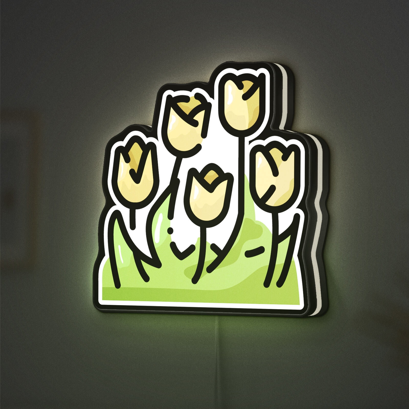 Garden Flower 3D Novelty Light Box, Nature Plant Lamp Decor for ...