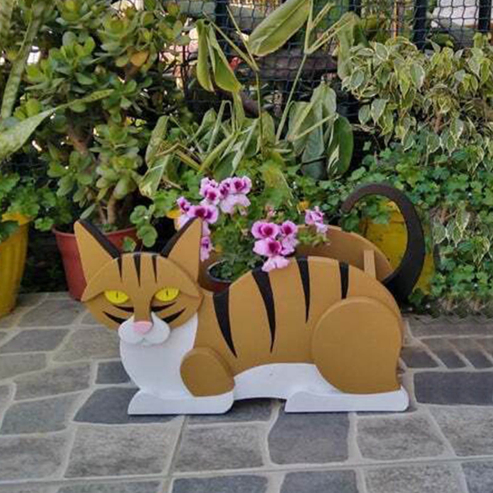 Garden Flower Pot Cat Poodle Chihuahua Cute Animal Planters Flower Pot ...