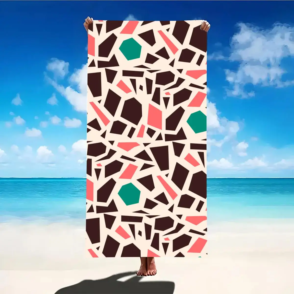 Garden Flower Quick Dry Large Beach Towel, Super Absorbent and Sand ...