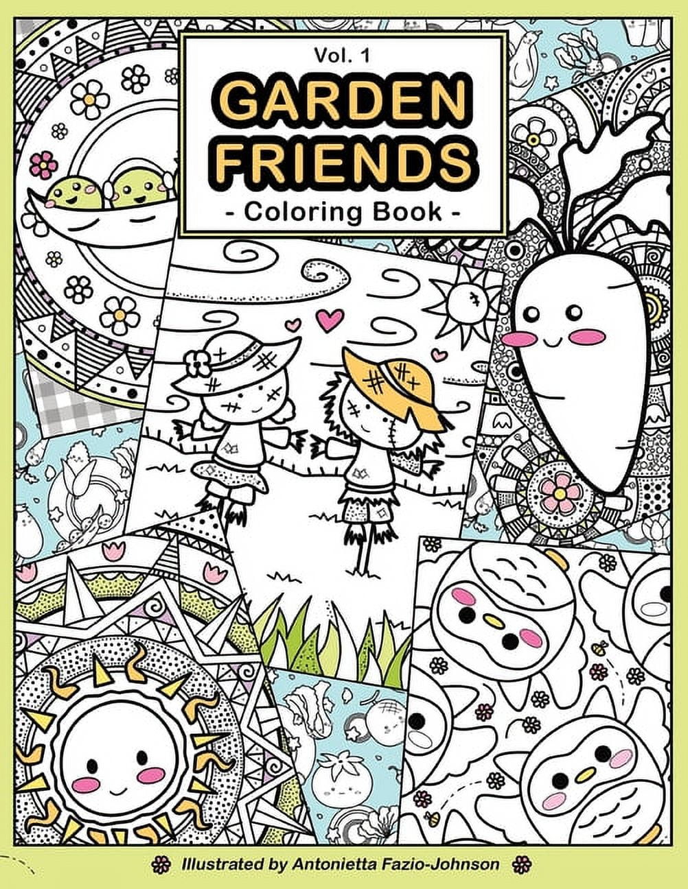 Garden Friends Volume 1: Coloring Book, (Paperback) - Walmart.com