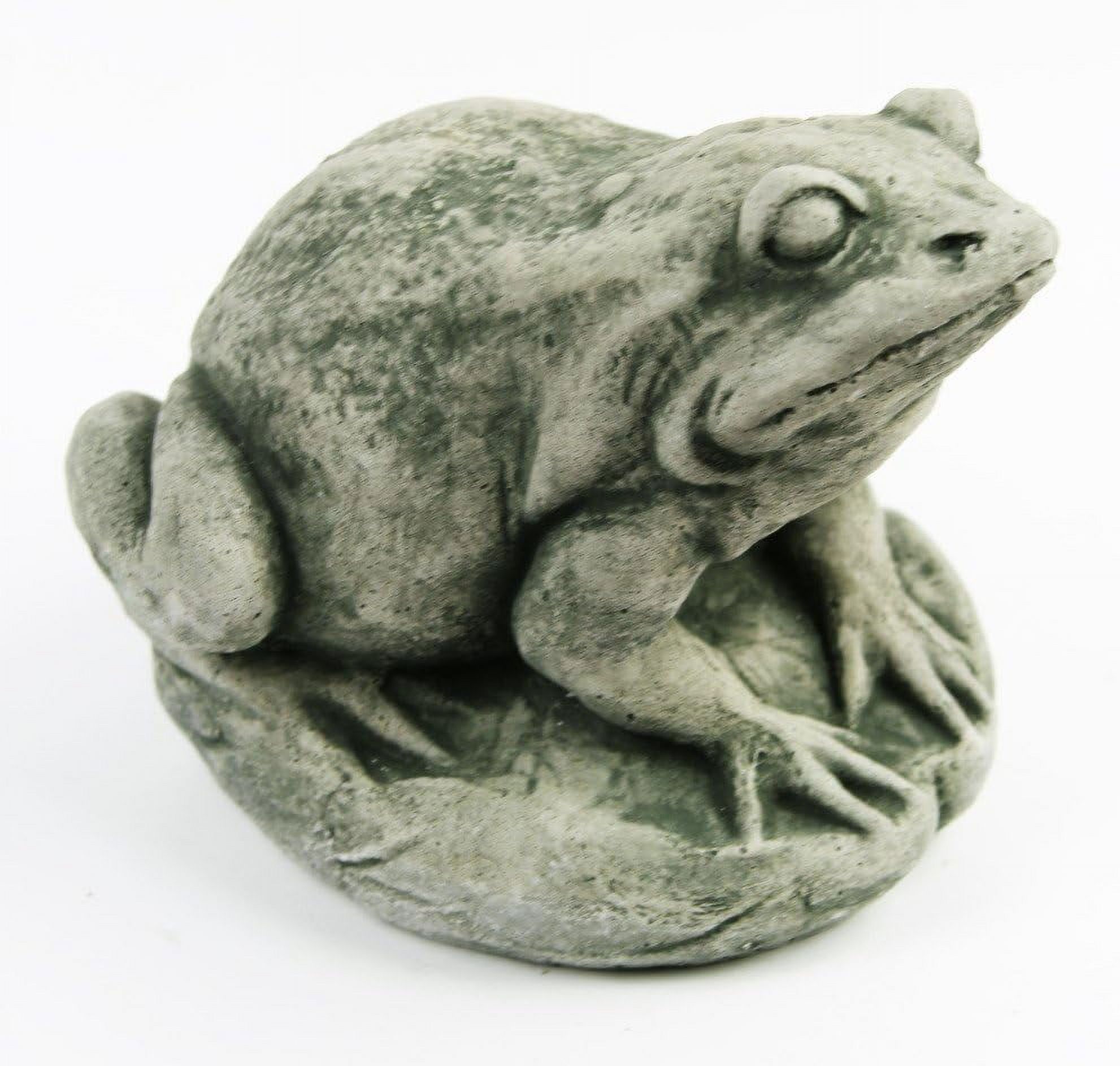 Garden Frog Concrete Garden Statue Toad Figure Cement Outdoor Frog ...