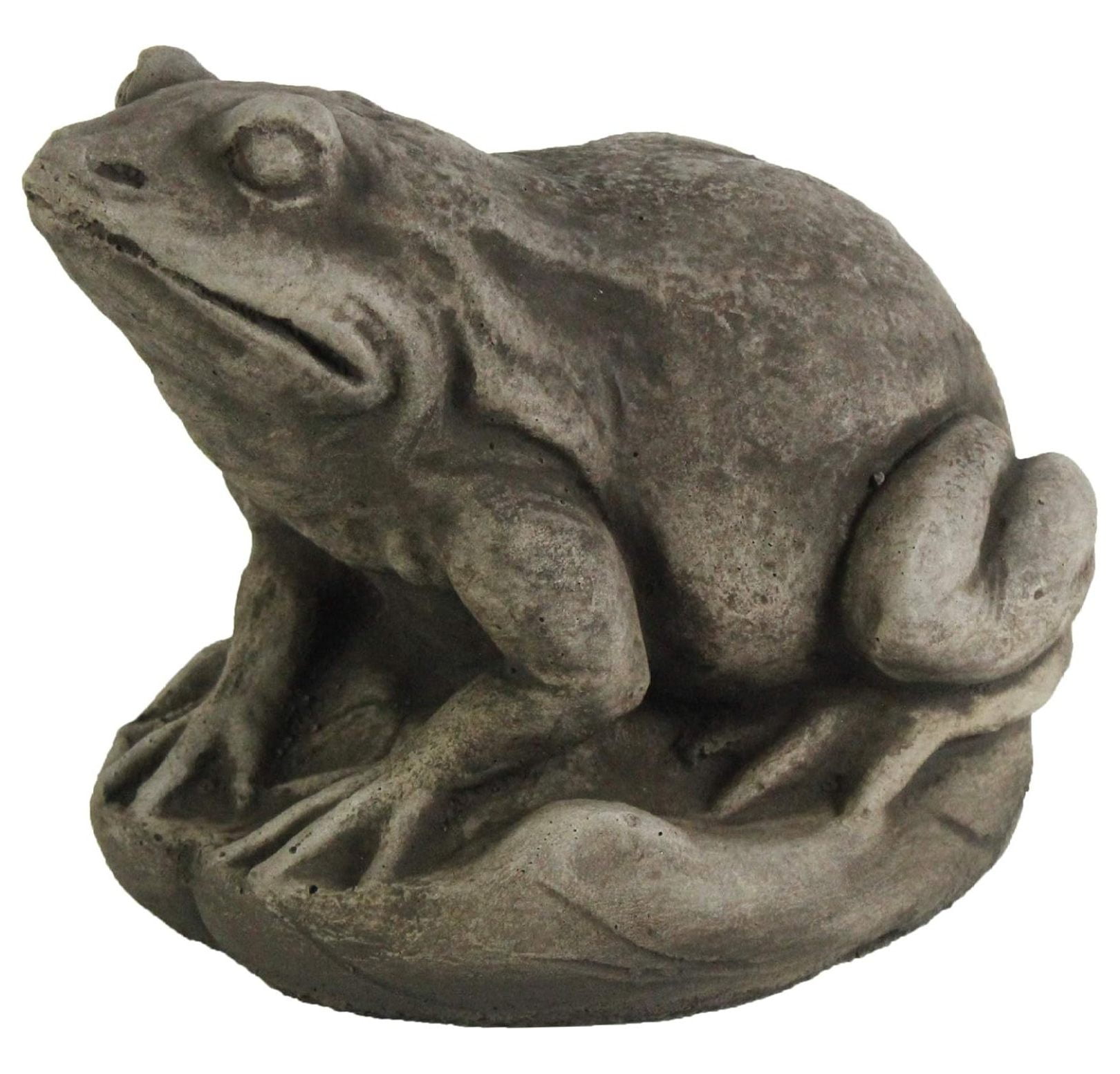 Garden Frog Concrete Garden Statue Toad Figure Cement Outdoor Frog ...