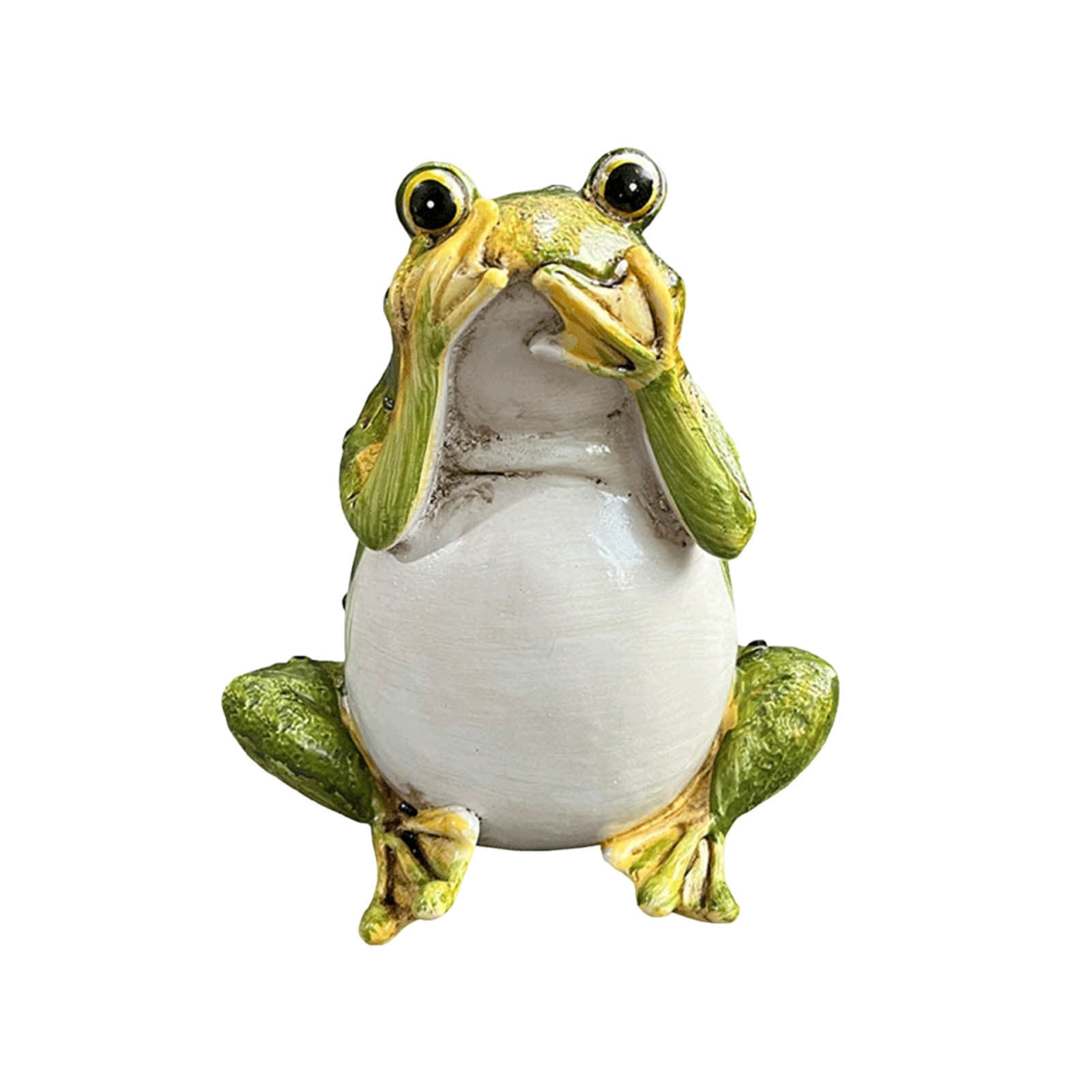 Garden Frog Figurines Cute Frog Decor, Outdoor Statue Frogs Decorations ...