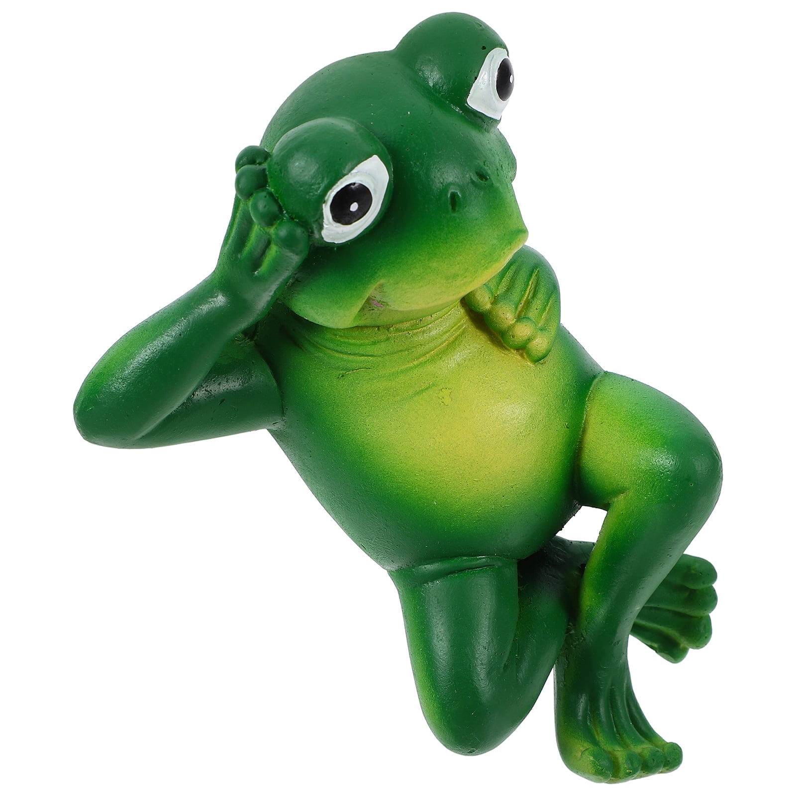Garden Frog Statue Frog Decor Frog Figures Novelty Animal Sculpture ...