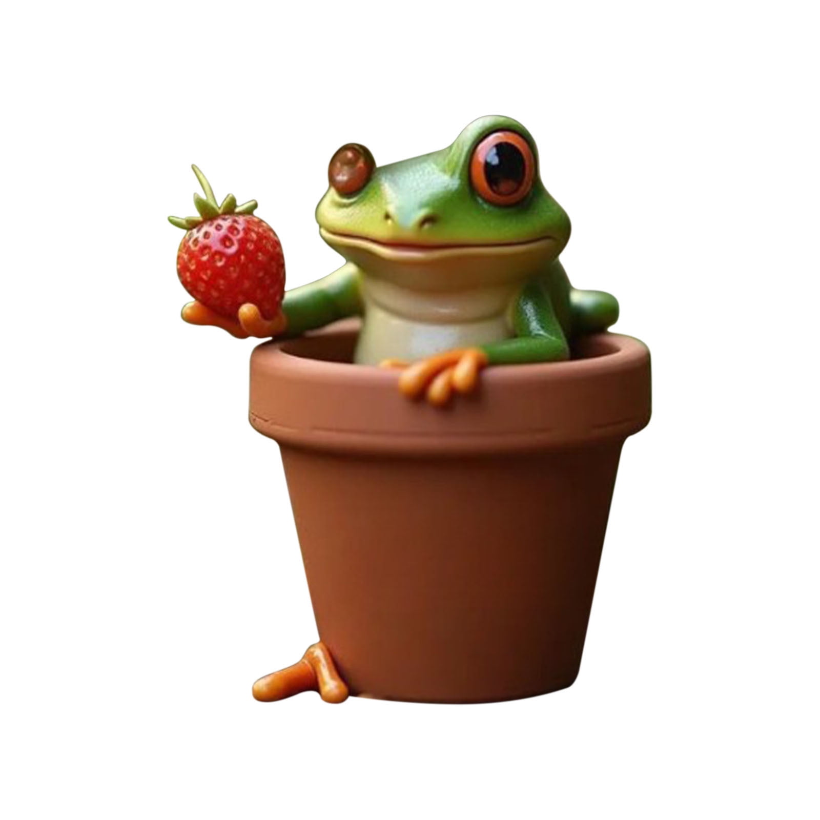 Garden Frog Statue Outdoor Decor | Weather-Resistant Resin Ornament ...