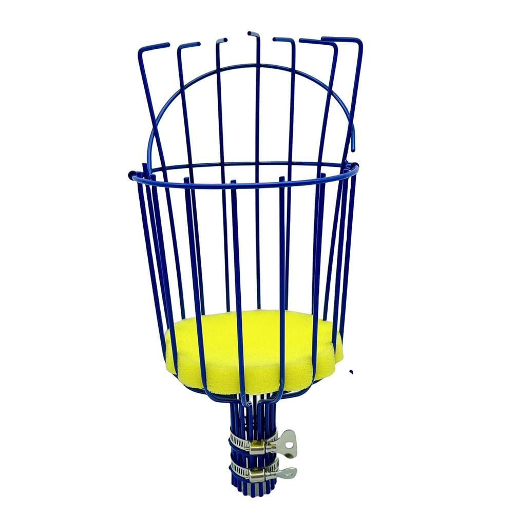 Garden Fruit Harvest Picker Metal Tong Padded Basket Red/Blue FR Prof ...