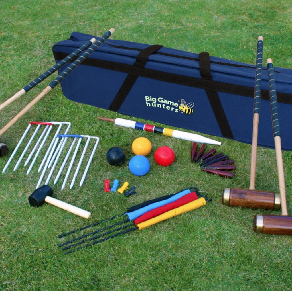 Garden Games Hurlingham Croquet Set (4 player in a Tool Kit Bag ...