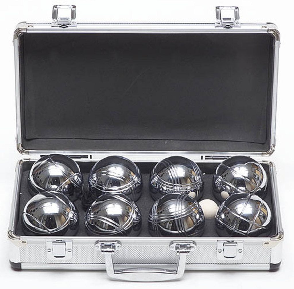 Garden Games Boule Set for Kids & Adults with 8 Polished Alloy Boules ...