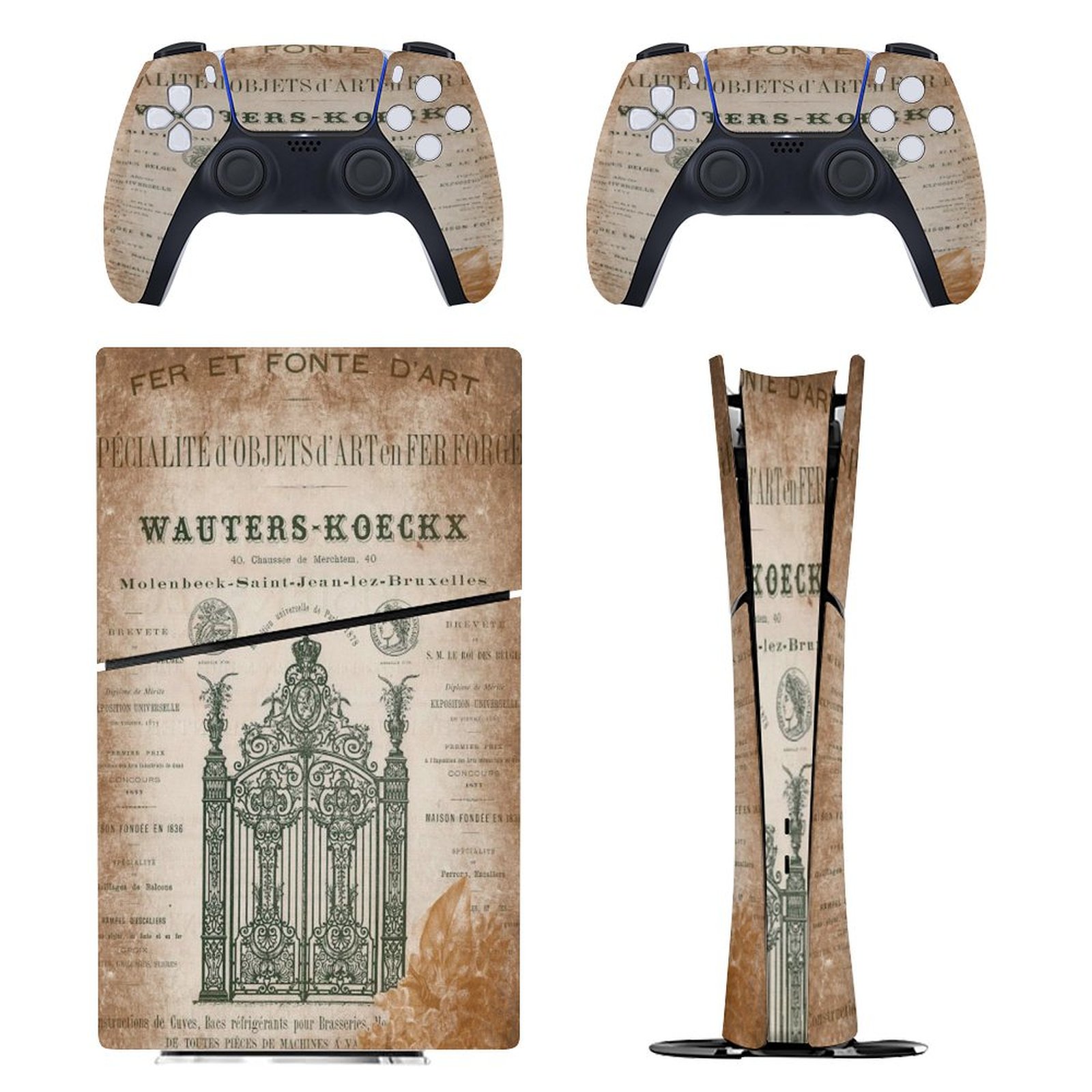 Garden, Gate, Vintage, Gothic PS5/PS5 Slim Digital Disc Skin Sticker ...