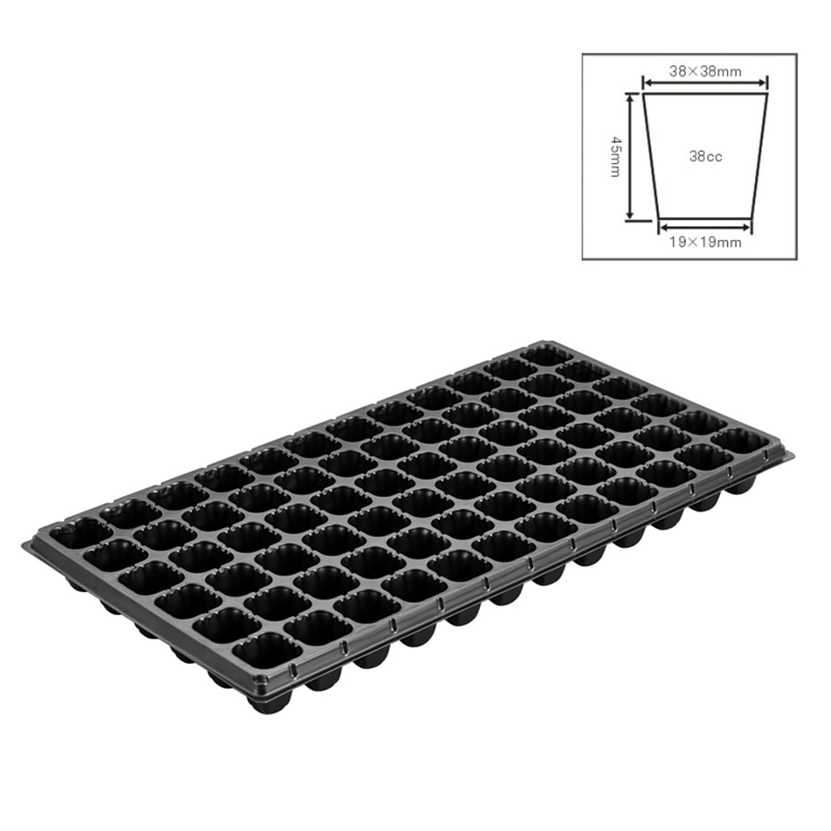 Garden Germination 10Pcs Succulent Bonsai Plastic Seedling Tray Nursery ...