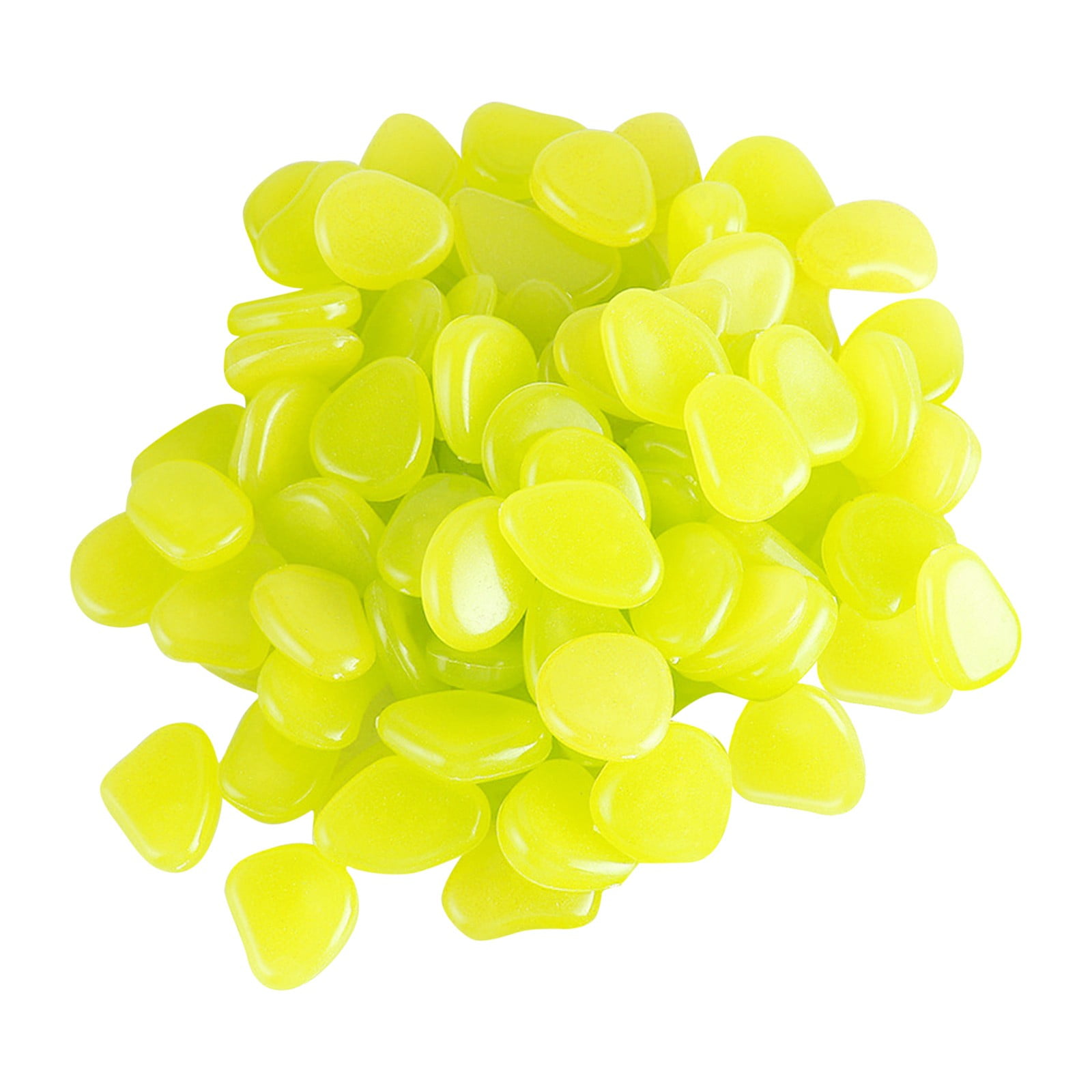 Garden Glowing Pebbles - Resin, Non-Radioactive, for Path Aquarium Lawn ...