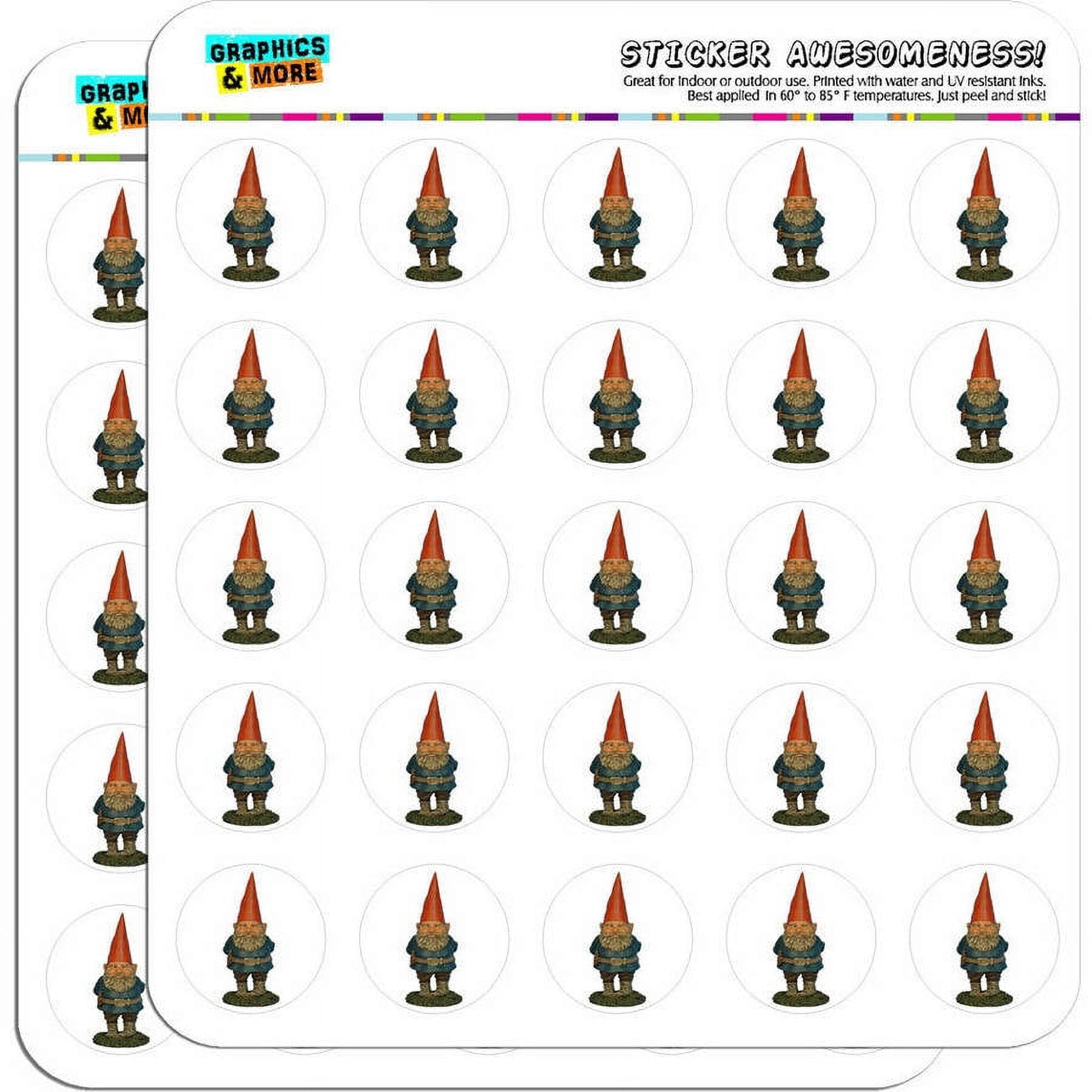 Garden Gnome 50 1" Planner Calendar Scrapbooking Crafting Stickers ...