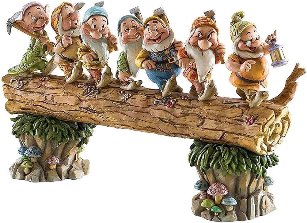 Garden Gnome Statue, Cute 7 Gnome Dwarfs Elves Fairy Ornaments, Weather ...