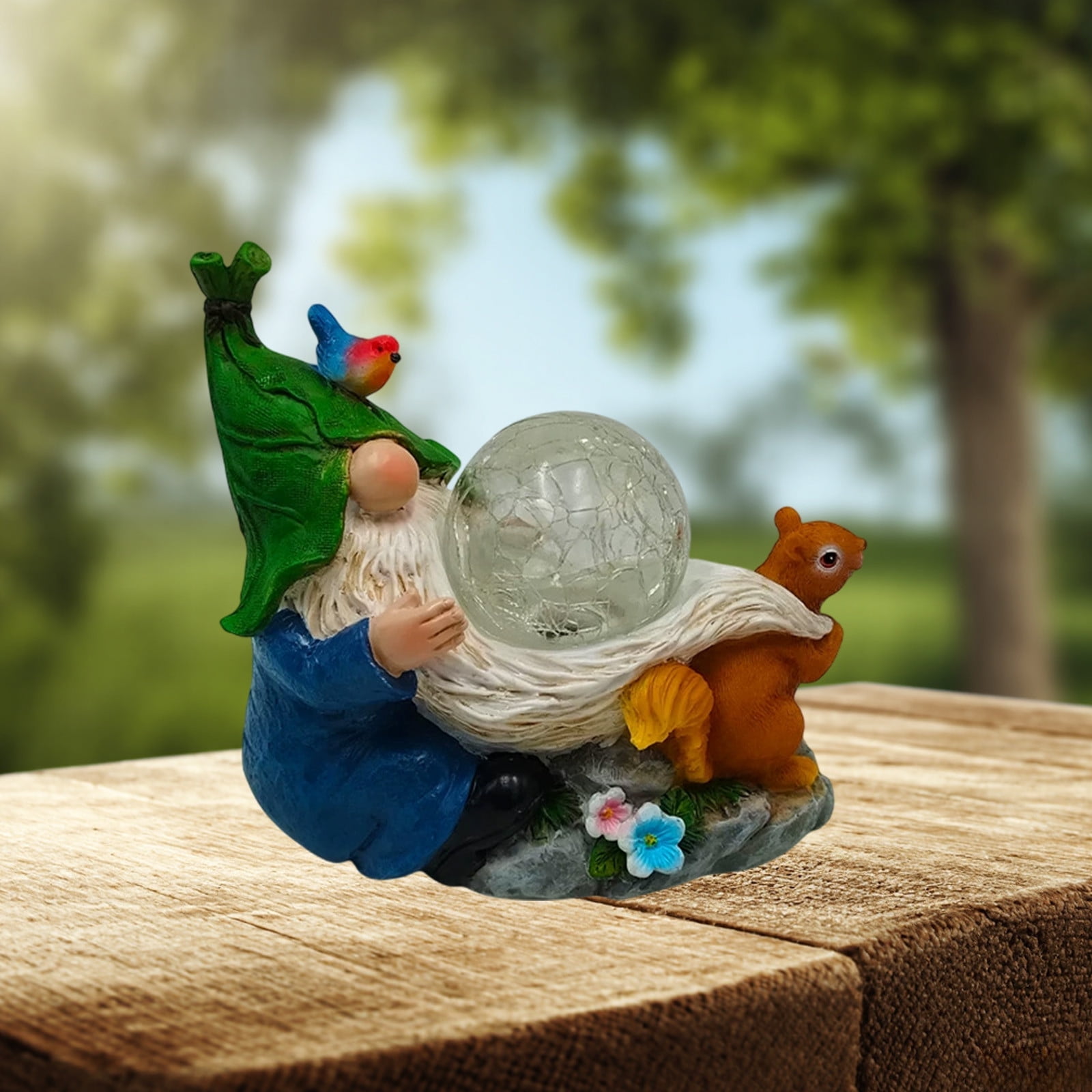 Garden Gnomes Statue Outdoor Lights,Solar Gnome Statue for Outside ...