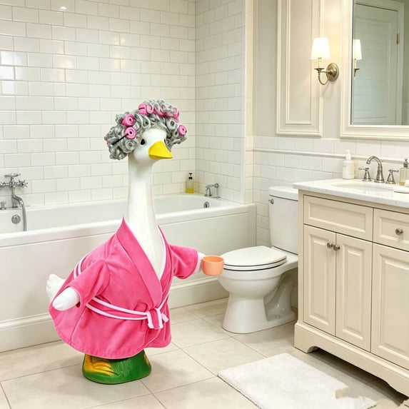 Garden Goose Outfit Costume, Porch Yard Decor, 23 in Fit, Nylon Spandex ...