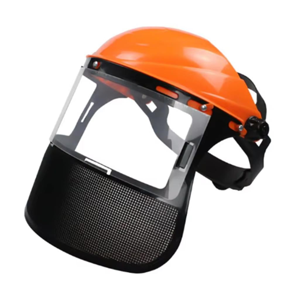 Garden Grass Trimmer Safety Helmet Hat With Full Face Mesh Mask ...