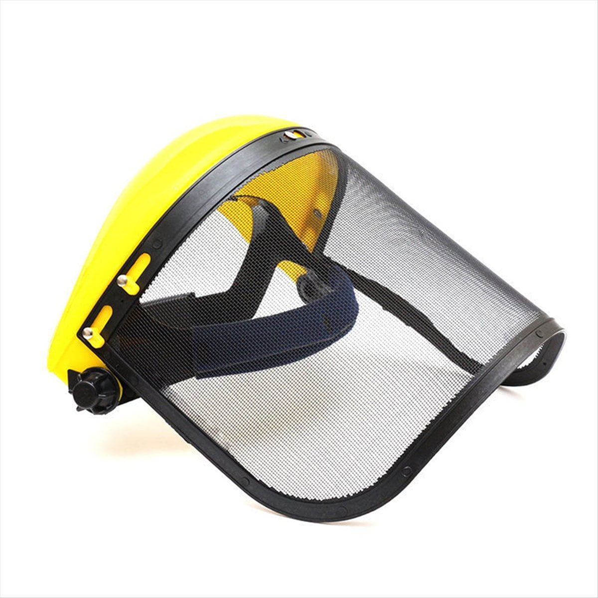 Garden Grass Trimmer Safety Helmet Hat with Full Face Mesh Protective ...