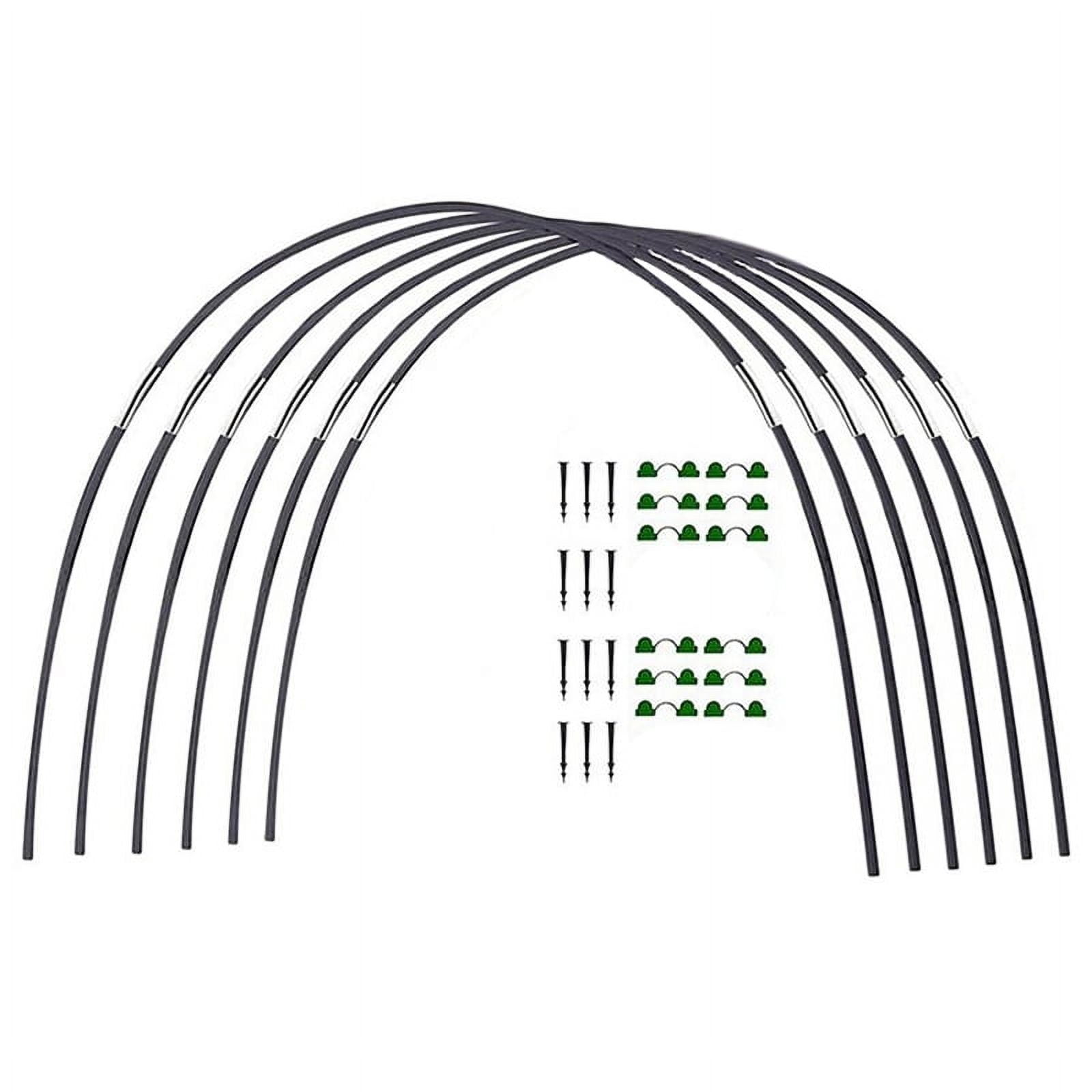 Garden Greenhouse Hoop Set, Gardening Folding Fiber Pole Arch Planting ...