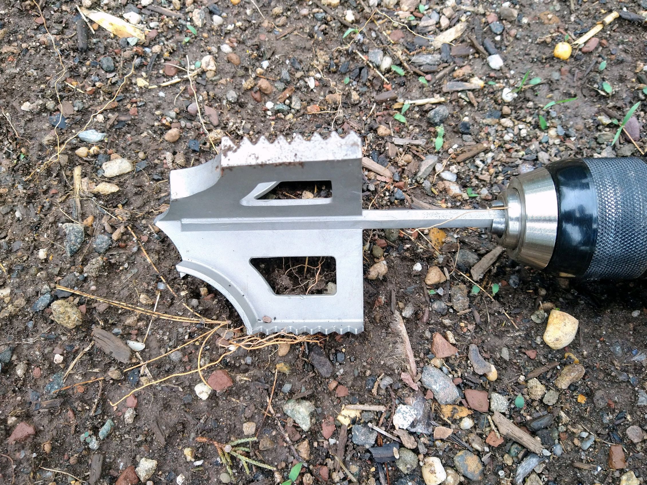 Garden Groomer - 3-in-1 Steel Cultivator, Weeder, Auger Drill ...