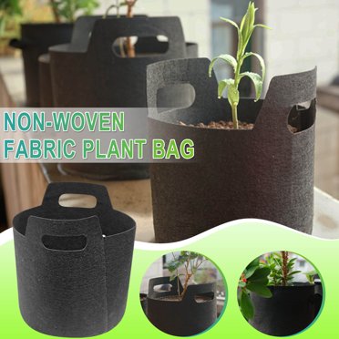 House Day Fabric Potato Grow Bags, 7 Gallon, 5 Pack, Green, Breathable ...
