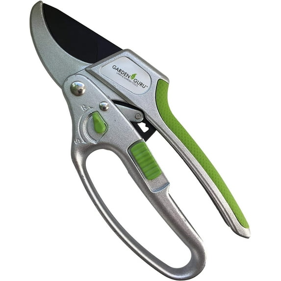 GARDEN GURU Ratchet Hand Pruning Shears - Professional Dual Mode Garden ...