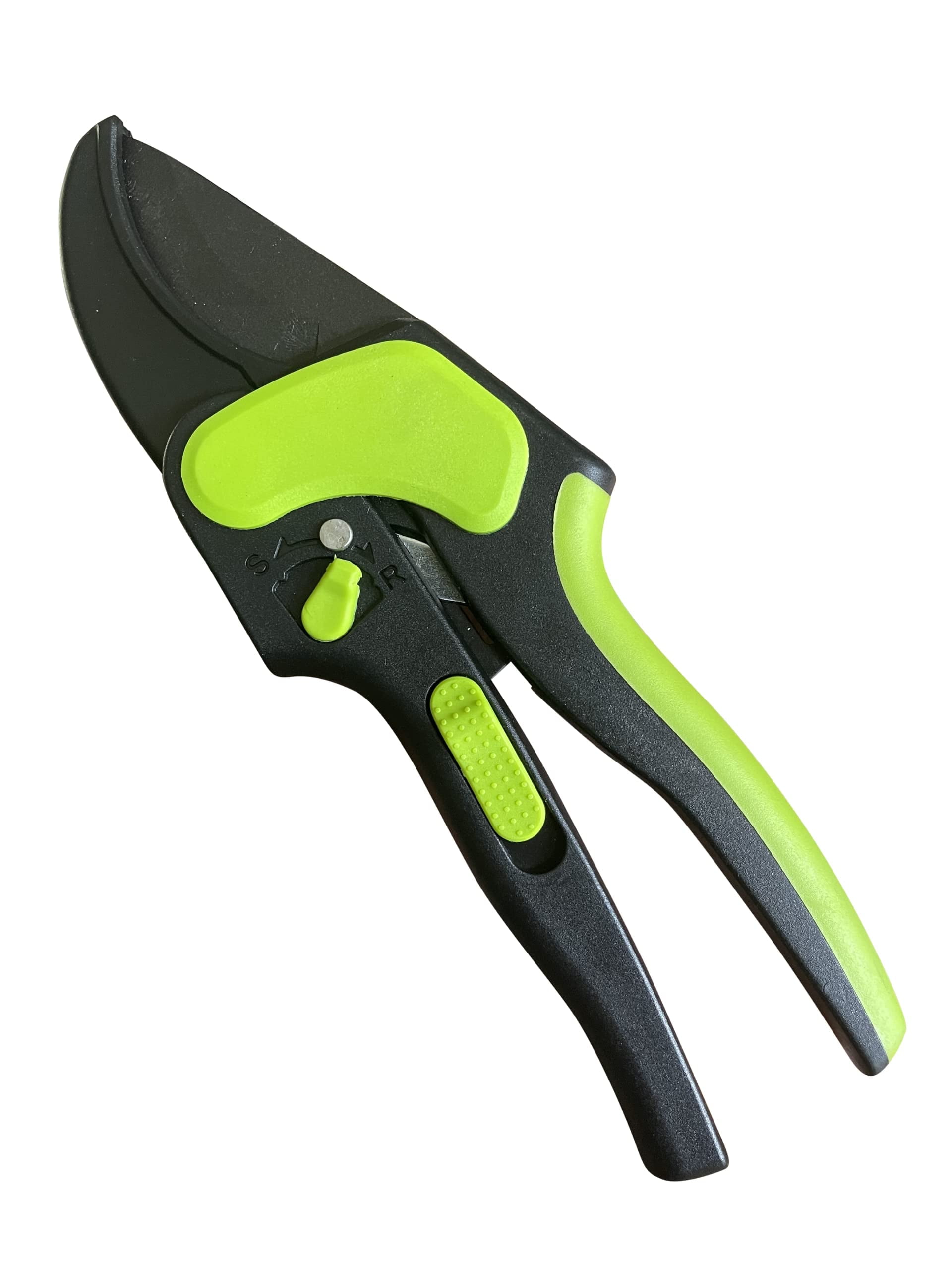 GARDEN GURU Dual Mode Ratchet Hand Pruning Shears - 2 in 1 Professional ...